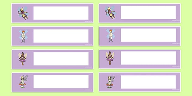 Fairy Themed Editable Gratnells Tray Labels (teacher made)
