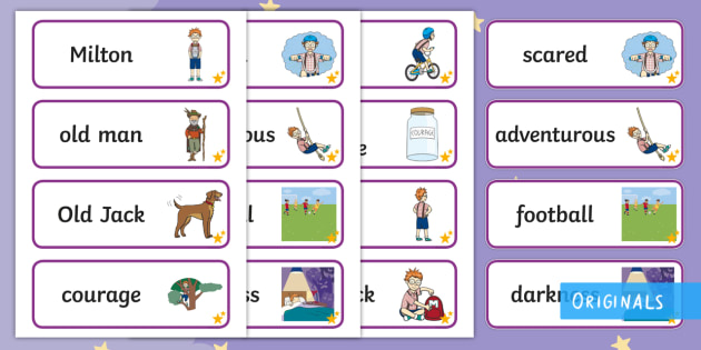 The Making of Milton Word Cards