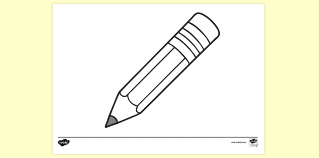 Singular Pencil Colouring | Colouring Sheet (teacher made)