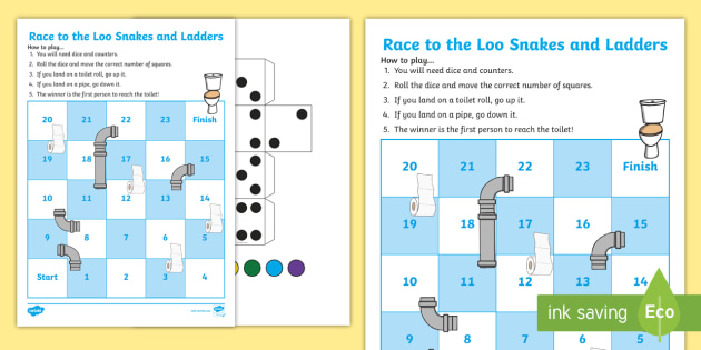 Snakes And Ladders Baby Toilet Training Game - 0-2 - Parents