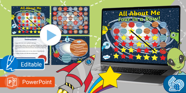 Connect 4 All About Me Game -PowerPoint Activity