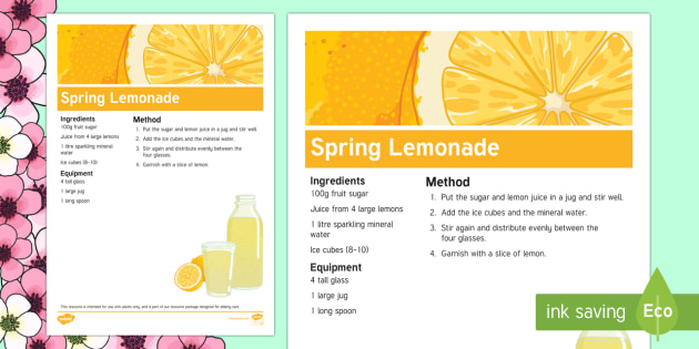 Spring Non-Alcoholic Drink Recipe