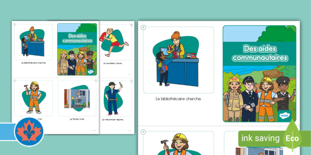 Community Helpers Emergent Reader Booklet French