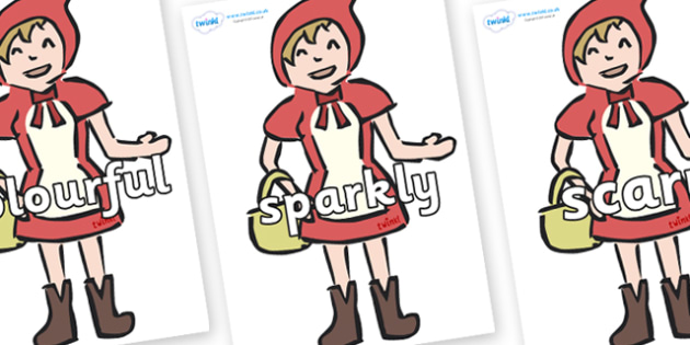 FREE! - Wow Words on Little Red Riding Hood (teacher made)