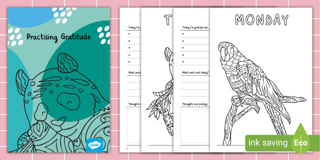 Animal Mindfulness Gratitude Journal | Twinkl Busy Bees