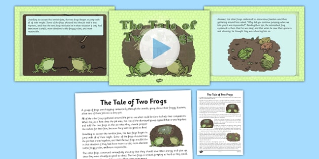 Tale of Two Frogs PowerPoint and Script (teacher made)