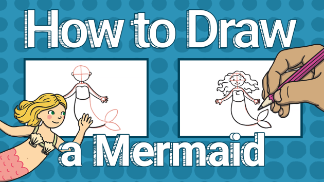 How to Draw a Mermaid | Twinkl Kid's TV (teacher made)