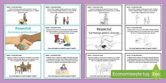 Respectul – Cartonașe pentru discuții (teacher made)