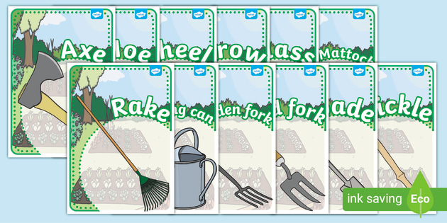 Farming Tools Display Posters (teacher made)