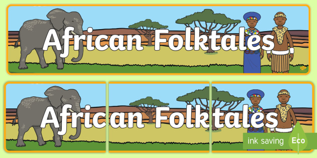 African Folktales Display Banner - Africa Display Banner - Africa, Safari