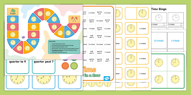 Twinkl Symbols: Time Games Pack (teacher made)