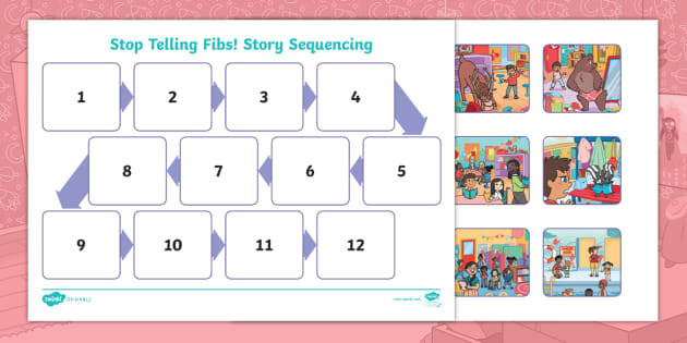 * NEW * Stop Telling Fibs! Story Sequencing Activity