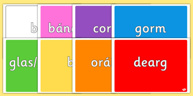 Colours Photo Pack Gaeilge (teacher made)