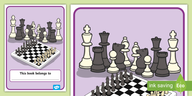 FREE! - Chess Themed Book Cover (teacher made)