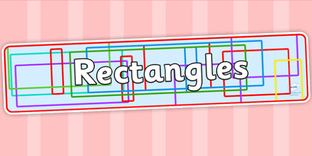 Rectangles Display Banner (teacher made)