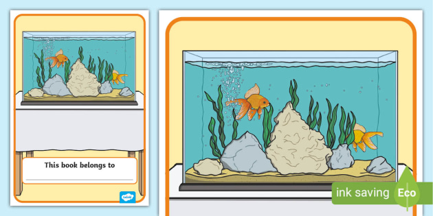 FREE! - Goldfish Themed Book Cover (teacher made)