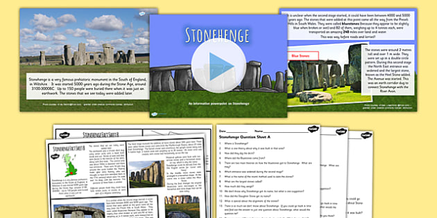 Stonehenge Iron Age Lesson Teaching Pack - the iron age, history
