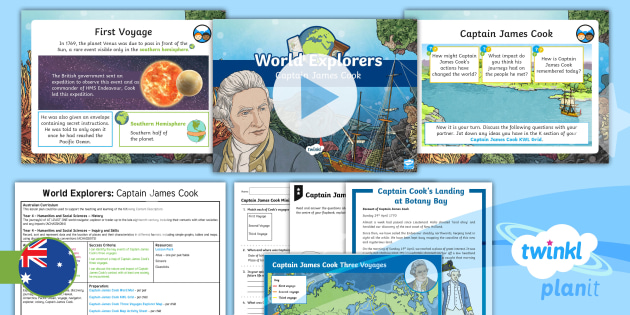 PlanIt HASS History Year 4 World Explorers Lesson 2: Captain James Cook