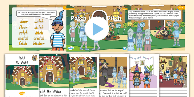 Phonics: Level 5: Week 25: Lesson 5 Pack: 'tch' saying /ch/