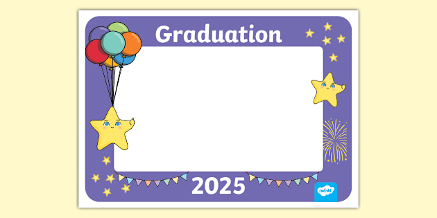 Kinder Graduation Border Design