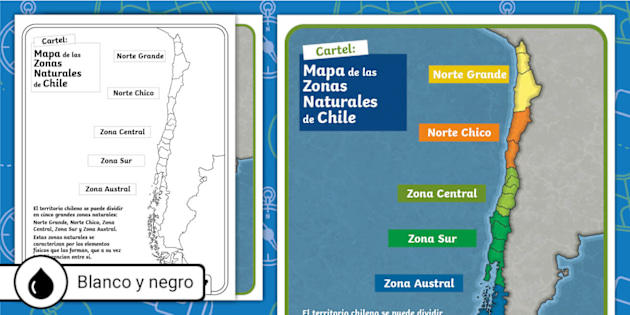Mapas De Chile Para Ninos