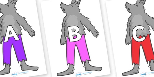 FREE! - A-Z Alphabet on Werewolf (teacher made)