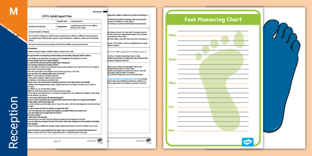 EYFS Comparing Feet Adult Input Plan and Resource Pack