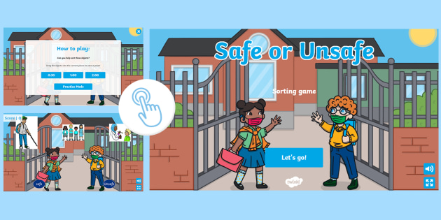 Interactive Safe or Unsafe Sorting Game | CfE Resources