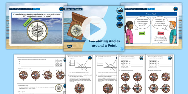 White Rose Compatible Y5 Calculating Angles around a Point