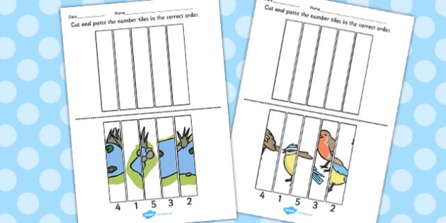 Ugly Duckling Number Sequencing Puzzle (teacher made)
