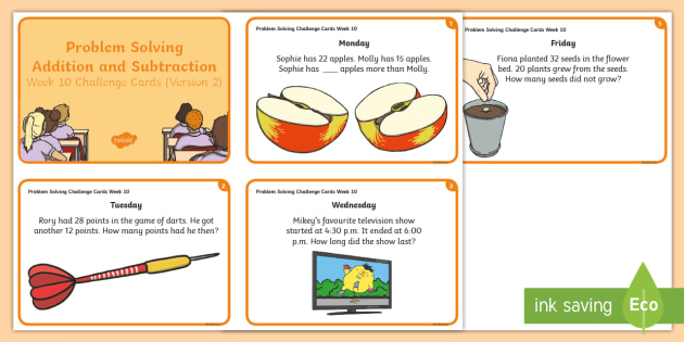 Week 10 - Version 2 - Problem Solving - One a day Challenge Cards