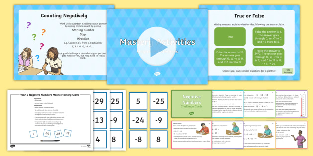Year 5 Negative Numbers Place Value Maths Mastery Bumper Pack Year 5 Negative Numbers Place Value Maths Mastery Bumper Pack