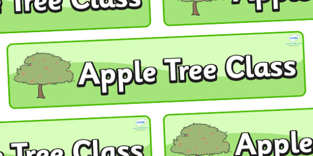 FREE! - Apple Tree Classroom Display Banner - KS1 Resources