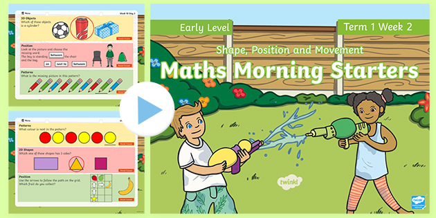 Maths Morning Starters Early Level: Term 1 Week 2 PowerPoint
