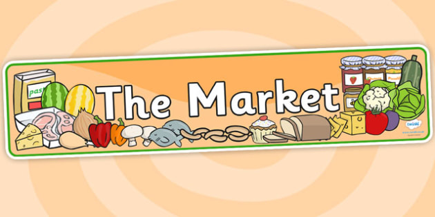 The Market Role Play Banner-the market, role play, banner, role play ...