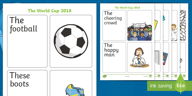 The World Cup 2018 Simple Sentence Writing Prompt Pictures Activity