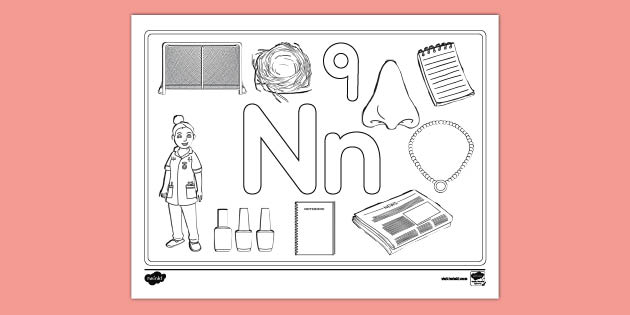 letter n worksheets flashcards coloring pages