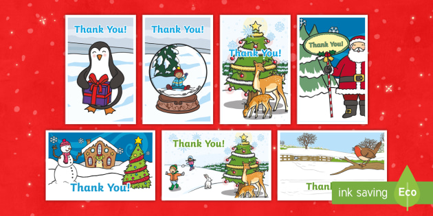 Holiday Thank You Cards (teacher made)