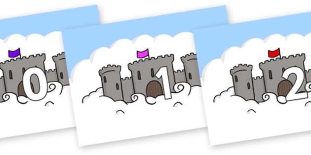 FREE! - Numbers 0-100 on Castles (Teacher-Made)