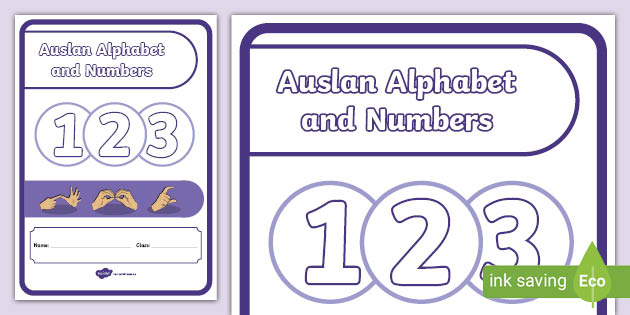 Auslan Book Cover Alphabet Topic
