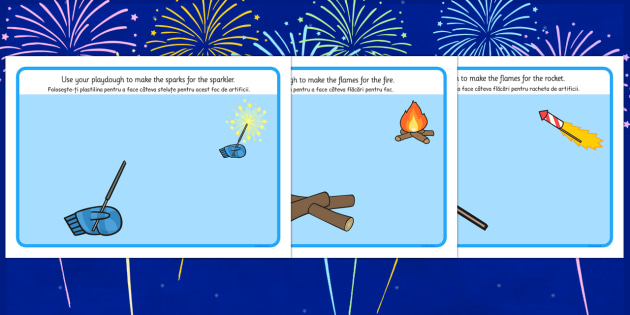Bonfire Playdough Mats Romanian Translation (teacher made)