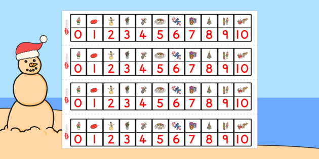 Christmas Number Track 1-10
