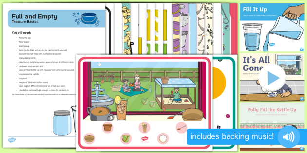Childminder Full and Empty Concept EYFS Resource Pack