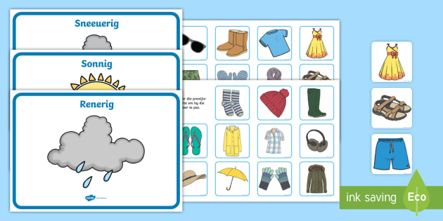 Weer Klere Sorteer Aktiwiteit