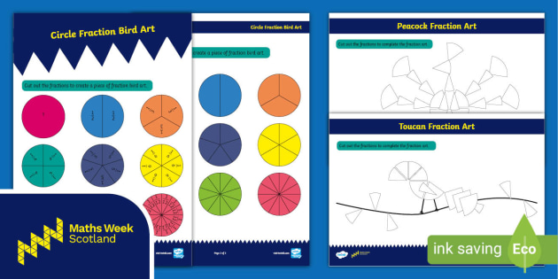 FREE! - Maths Week Scotland: Circle Fraction Bird Art Activity Pack FREE! - Maths Week Scotland: Circle Fraction Bird Art Activity Pack