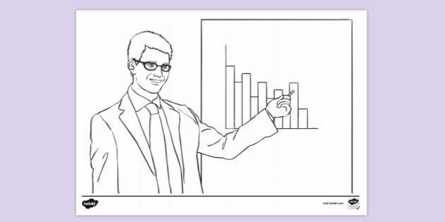 FREE! - Statistician Colouring Sheet | Colouring Sheets
