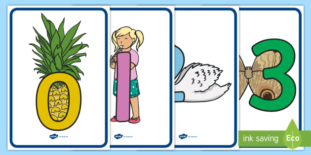 Number Shapes Posters