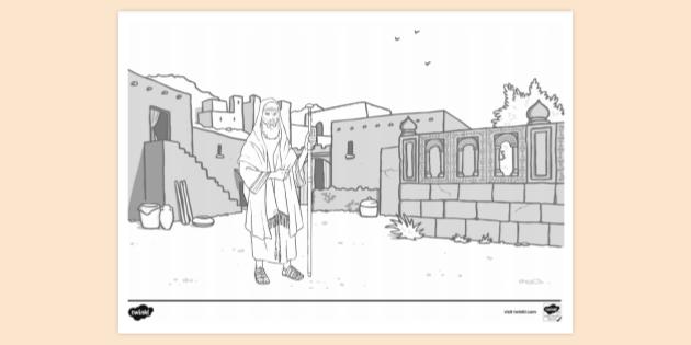 FREE! - Joshua Colouring Page - Primary Resources
