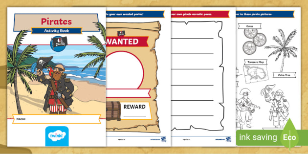 Pirate Themed Activity Book (teacher made)