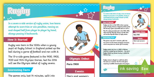 Rugby Fact Sheet